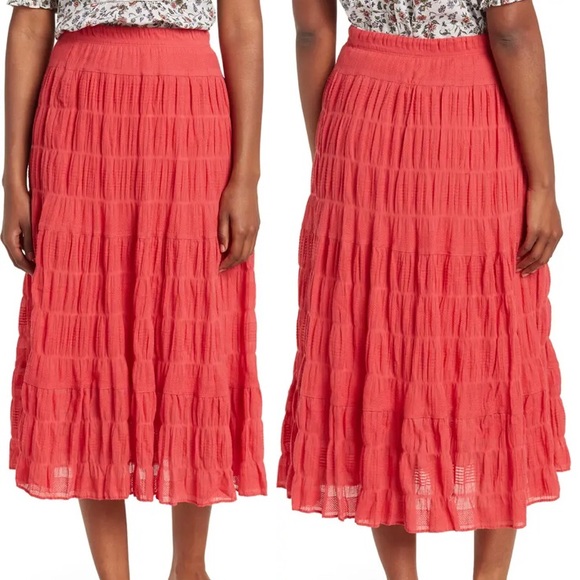 Max Studio | Skirts | Textured Midi Skirt | Poshmark